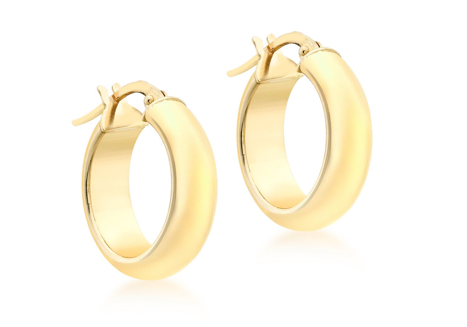 Milan Gold Round Tube Hoops